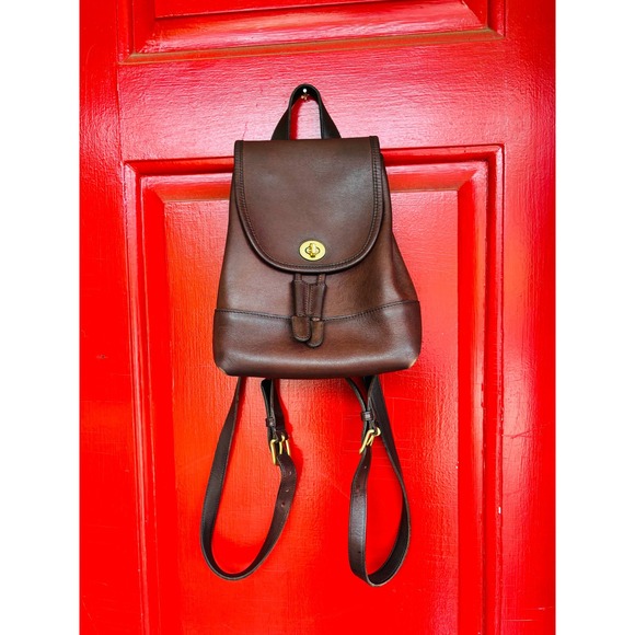 Coach | Bags | Coach Mini Daypack Womens Small Mahogany Brown Vintage ...